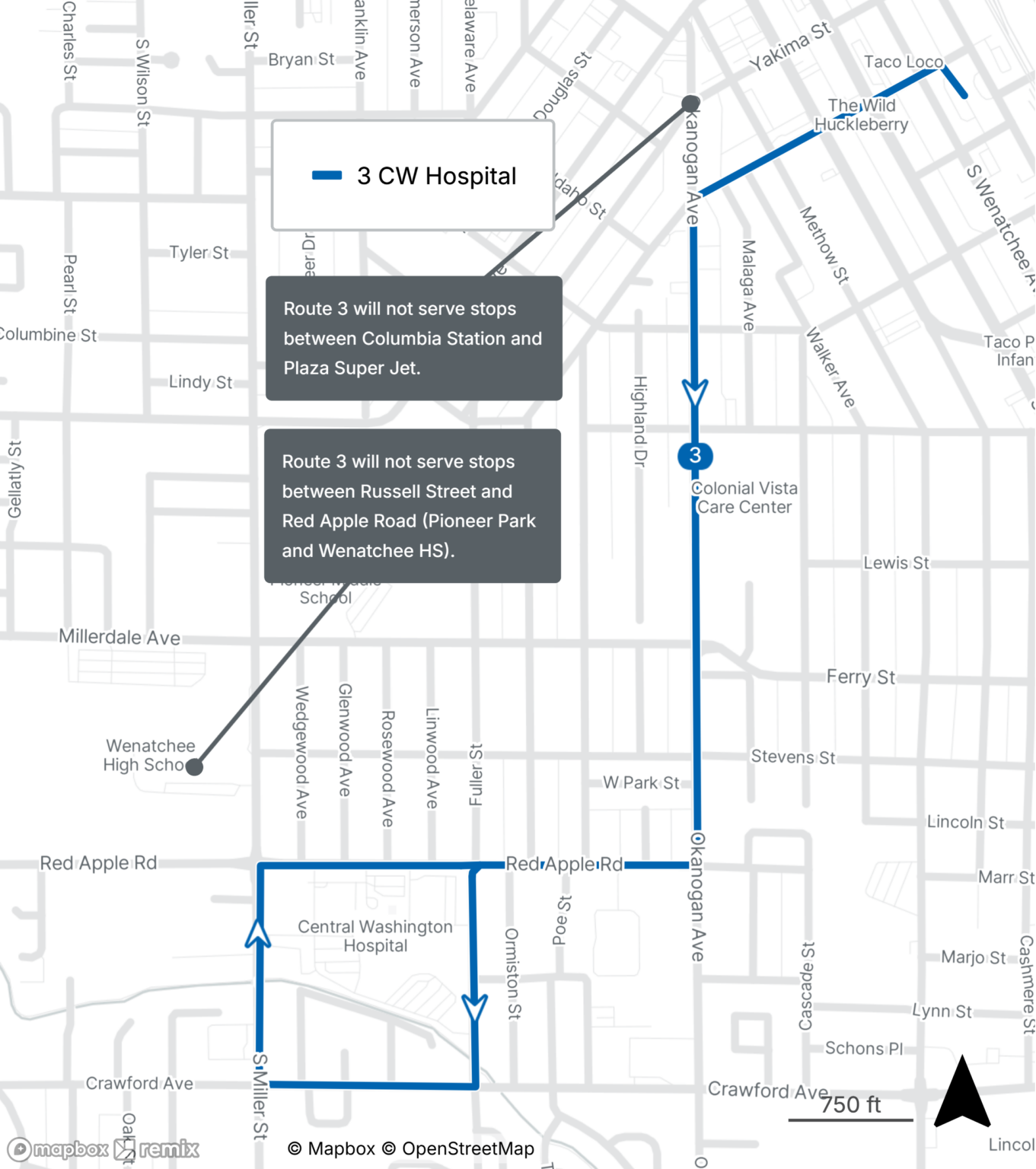 2025 APPLE BLOSSOM RE-ROUTES -Link Transit